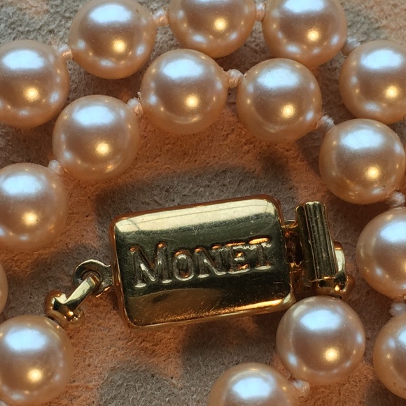 Monet | Jewelry | Vintage 6 Pearl Necklace By Monet | Poshmark